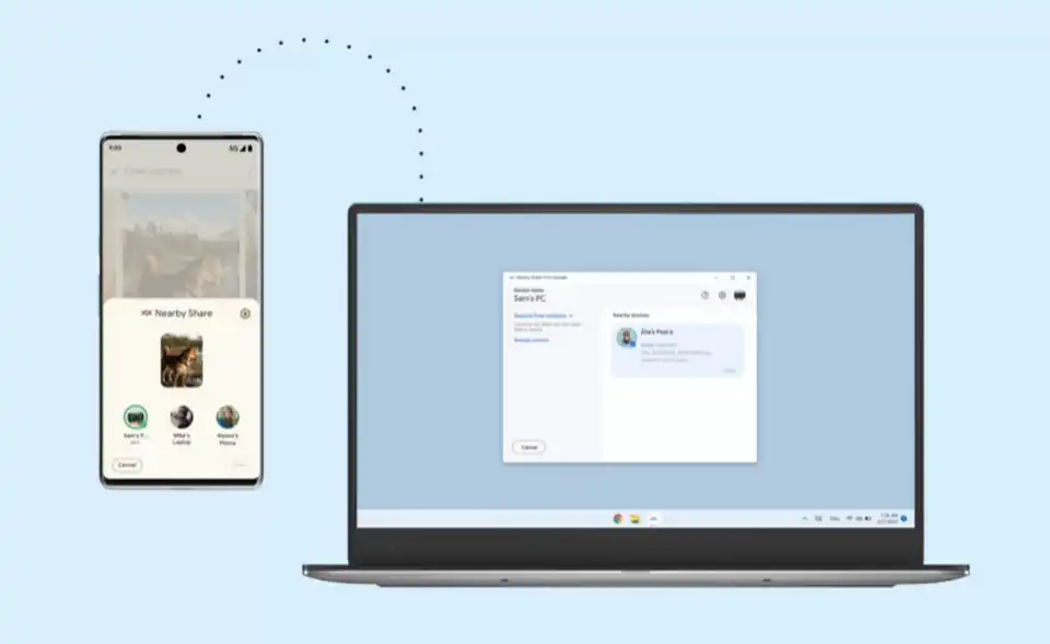 Nearby Share за Windows – безжично споделяне на файлове с Android устройства – TechNews.bg